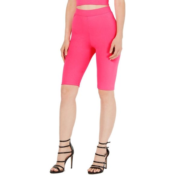 Guess | Shorts | Guess Logo Neon Bike Shorts | Poshmark